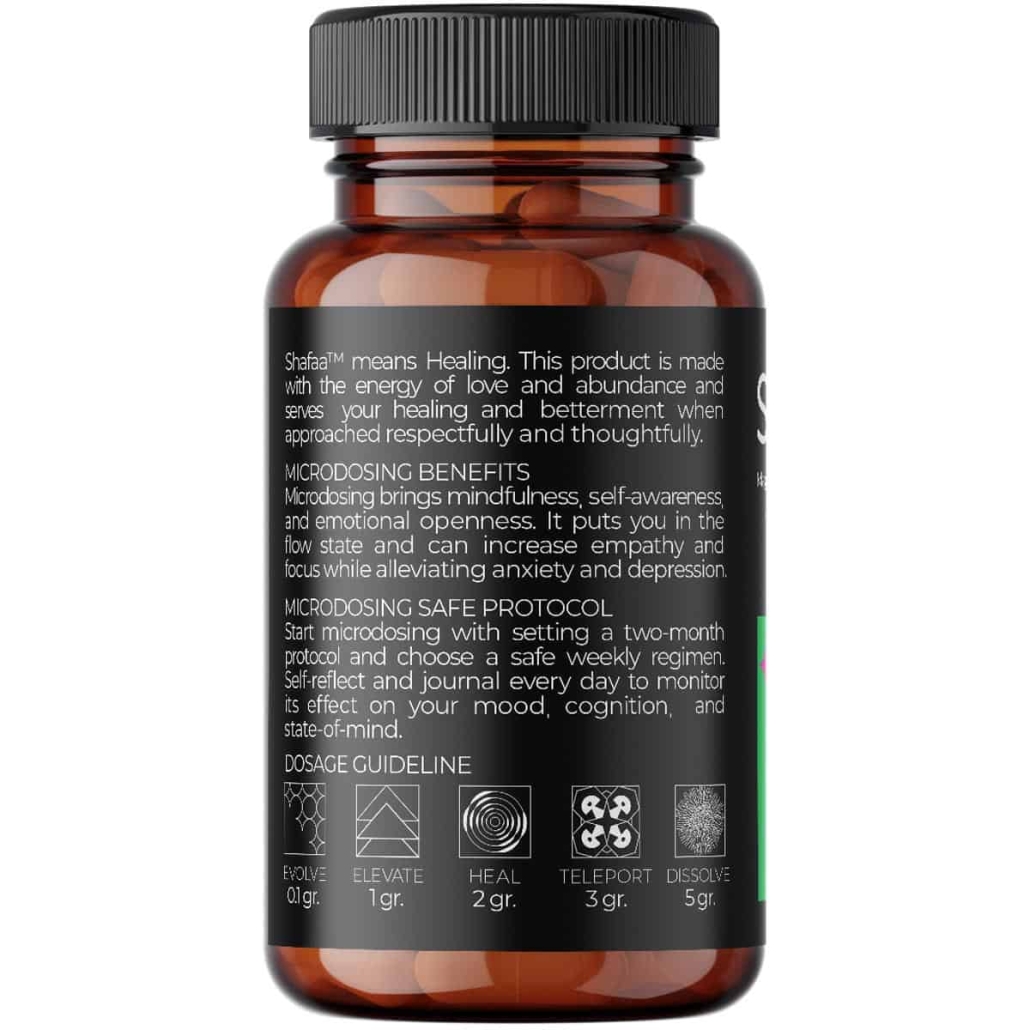Shafaa Evolve Magic Mushroom Microdose Capsules | 3 Amigos